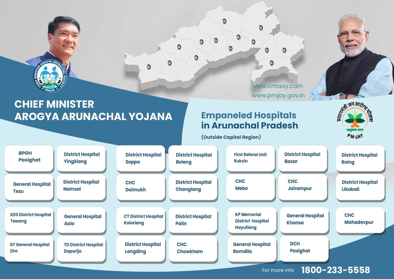 Chief Minister Arogya Arunachal Yojana (CMAAY) - DIPR Arunachal Pradesh